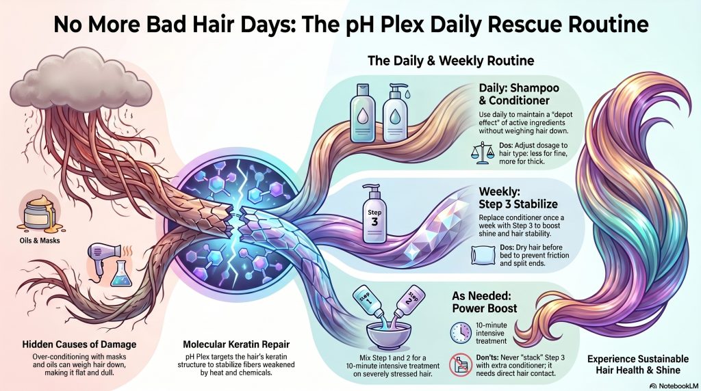 No More Bad Hair Days with pH Plex – Your Daily Rescue Routine - pH Plex US